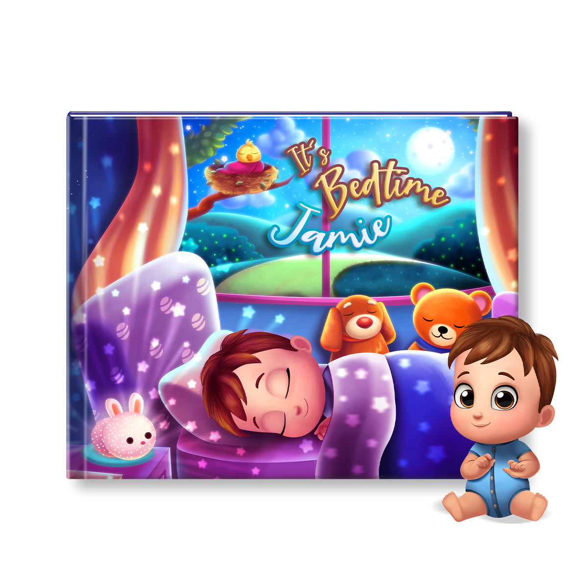 It's Bedtime Personalized Baby Book — Story Bug