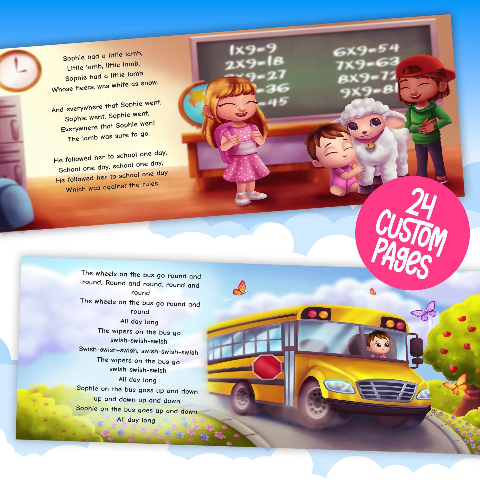 Personalized nursery rhymes storybook for babies | Custom baby nursery ...