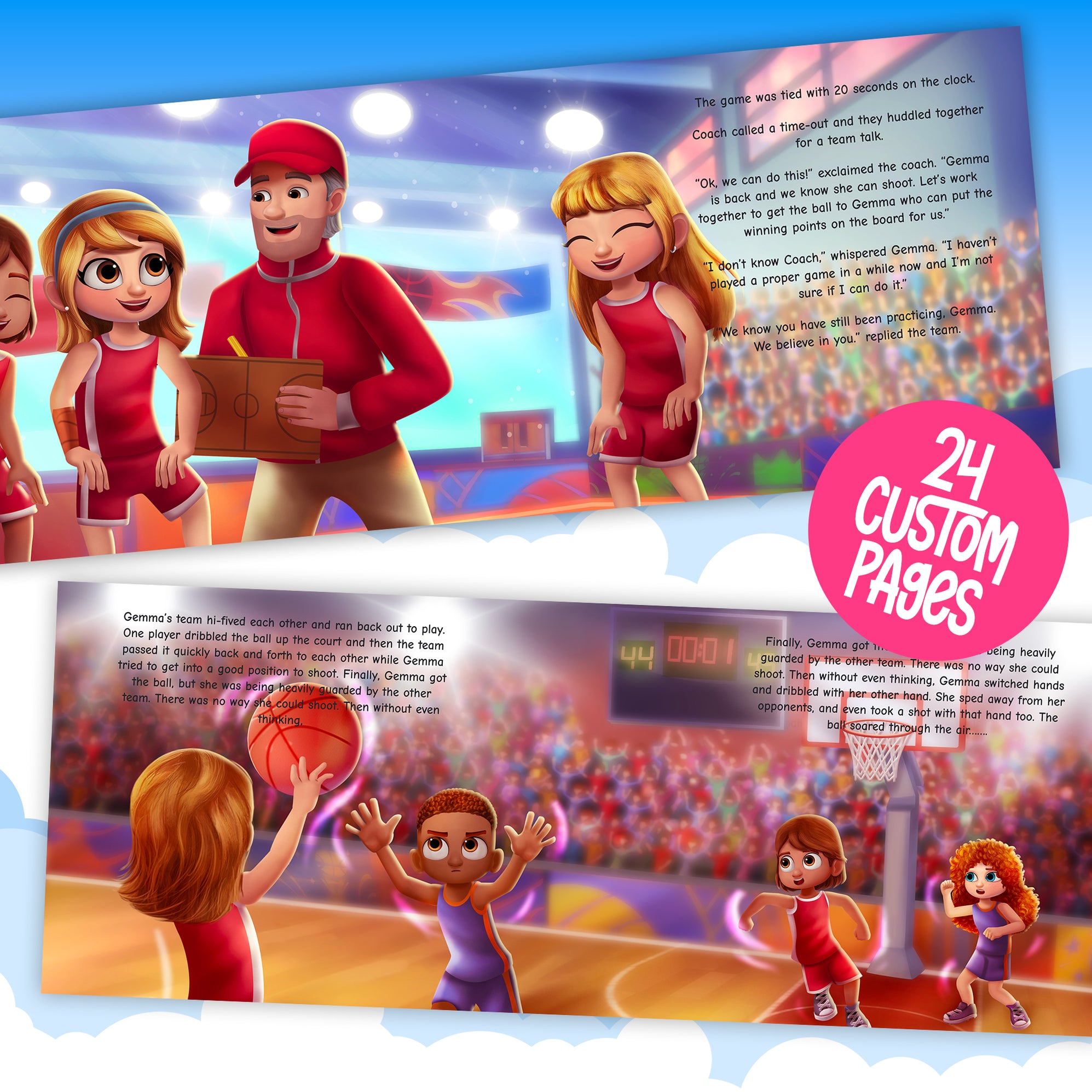 Basketball Star Personalised Story Book — Story Bug