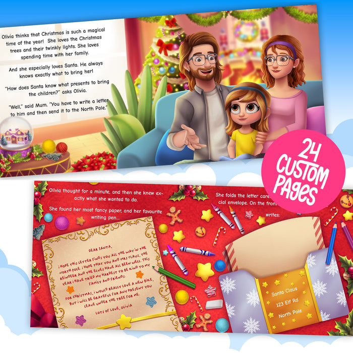 Personalized Christmas Children's Book letter to Santa. — Story Bug