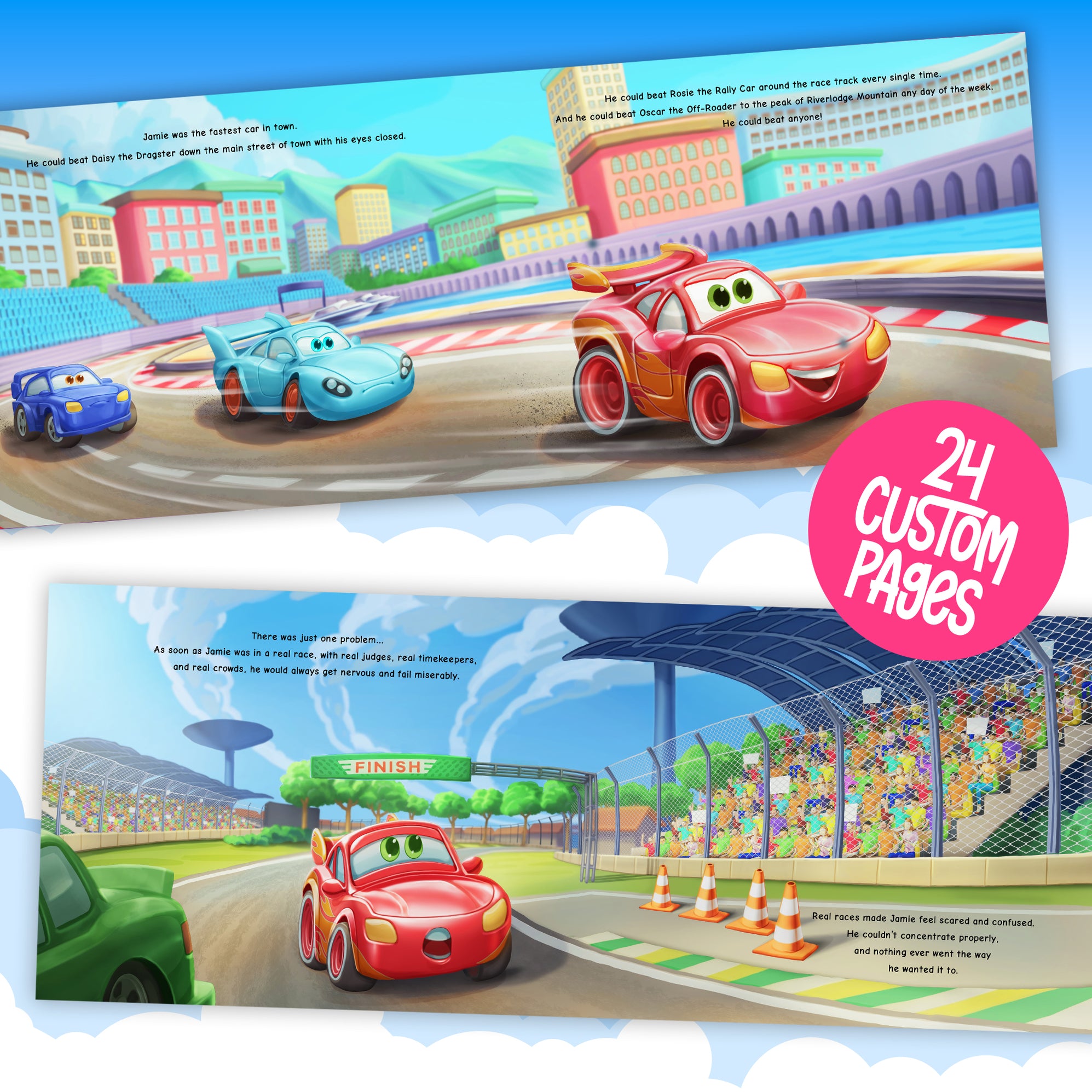 Personalized Story Books The Great Car Race| Boys Personalized Car Book ...