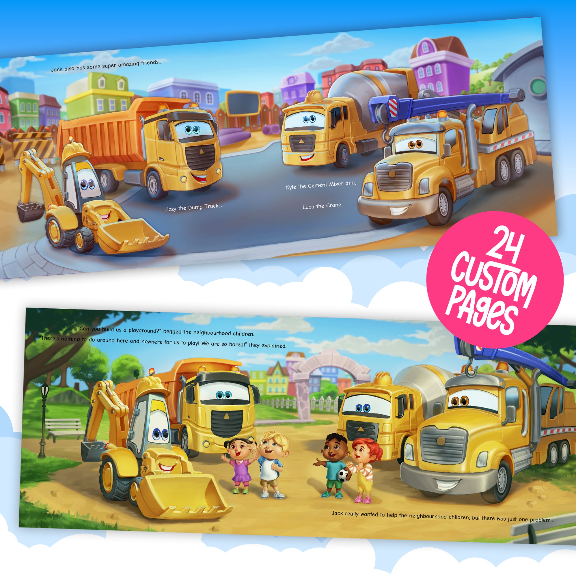 Personalized Story Book The Little Digger | Digger Kids Book — Story Bug