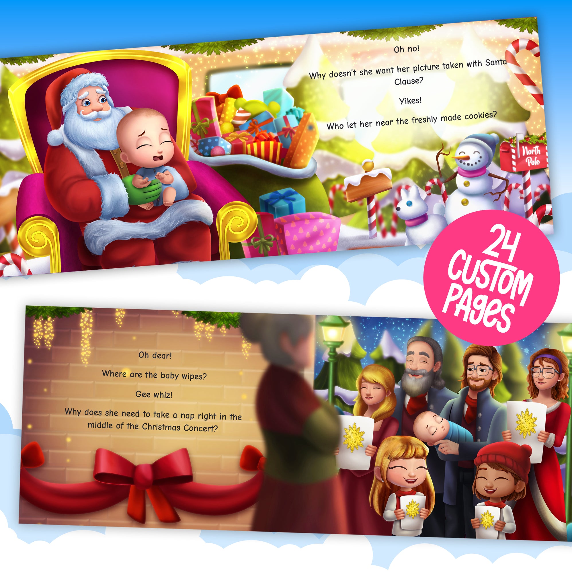 First Christmas Personalized Baby Book | Personalized Book for babies ...