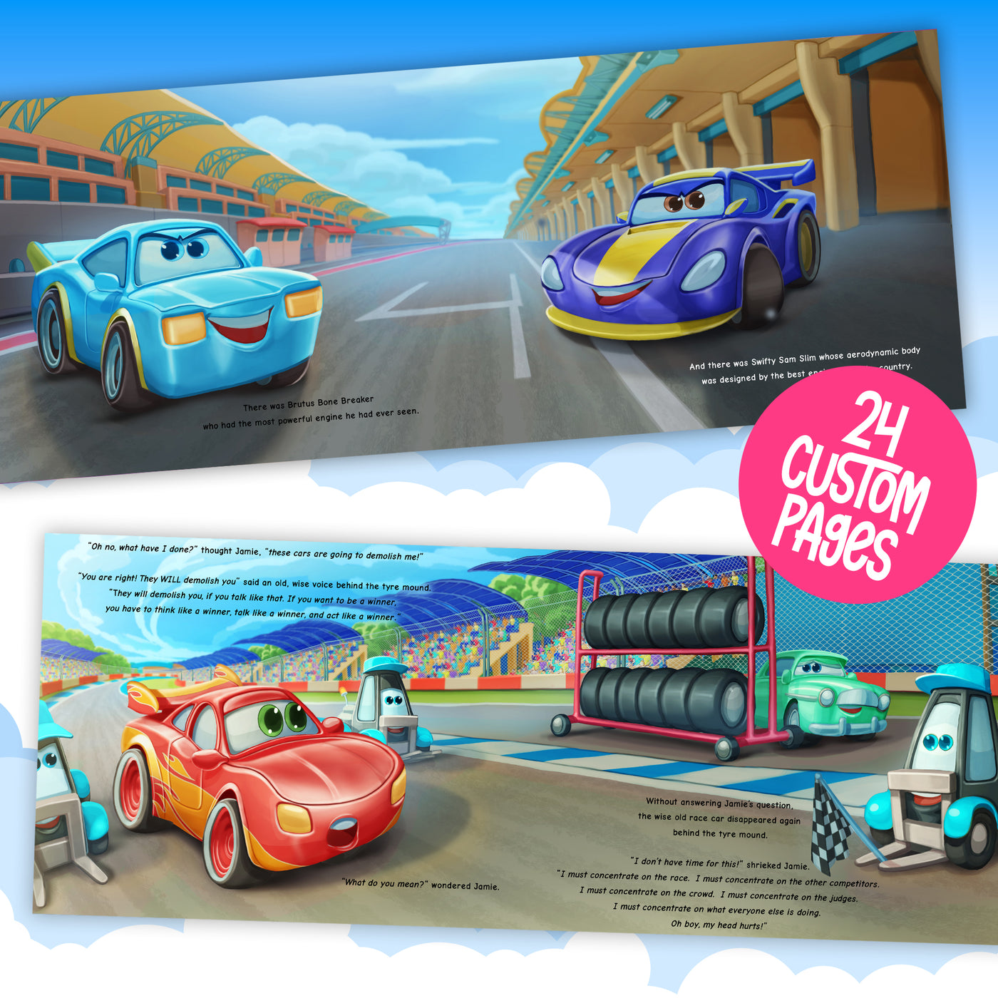Personalized Story Books The Great Car Race| Boys Personalized Car Book ...