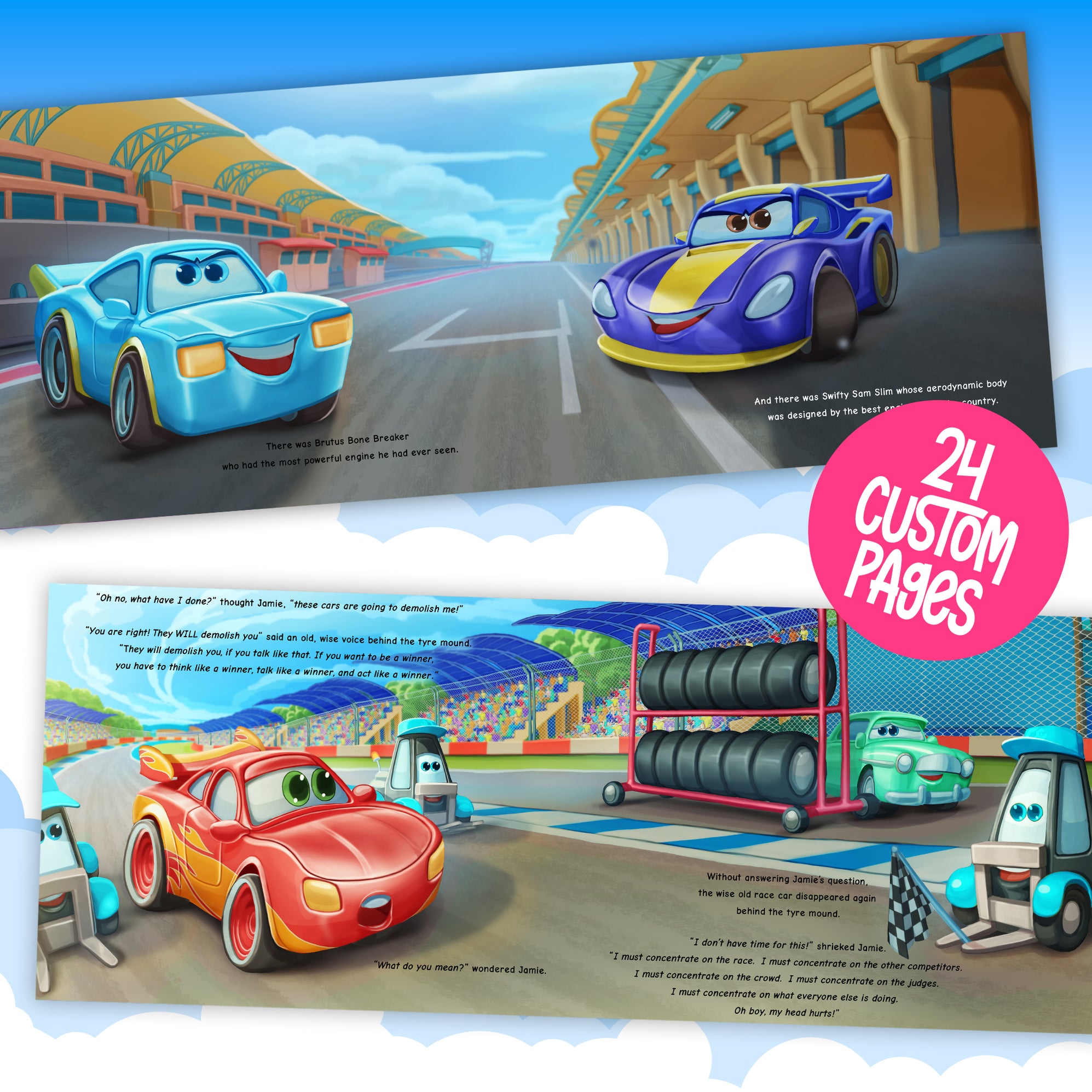 Personalized Story Books The Great Car Race| Boys Personalized Car Book ...