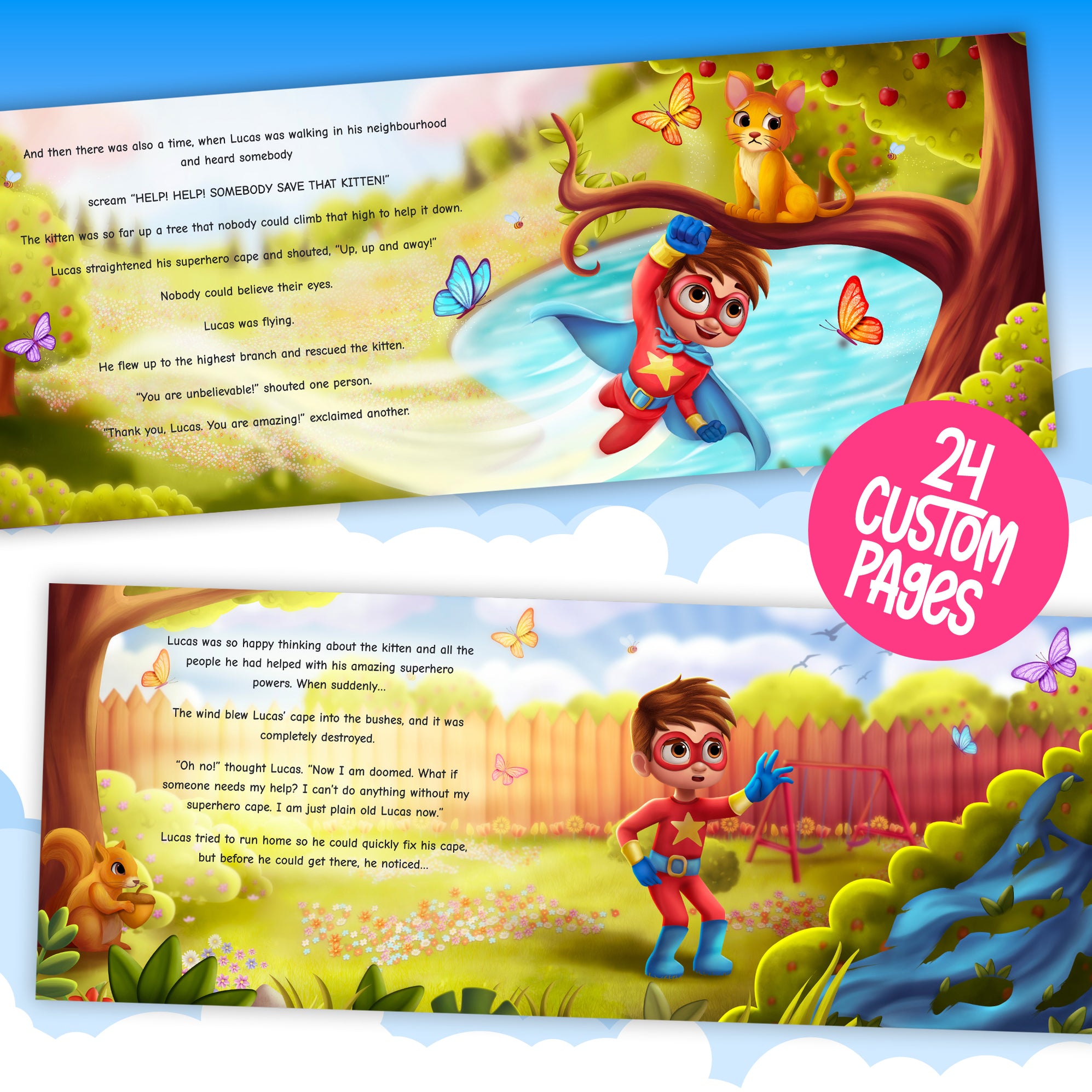 Personalised Super Hero Children's Book Gift for Boys — Story Bug