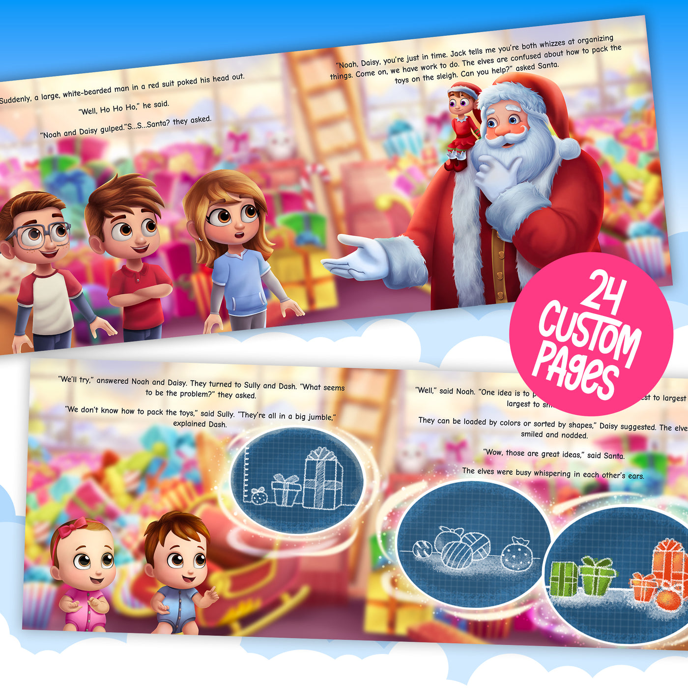 Elf Adventure Personalized Baby Book | Personalized Christmas Gift Book ...