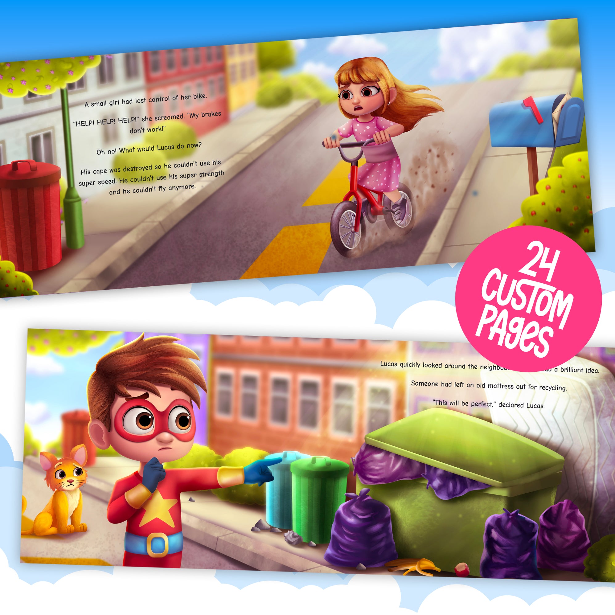 Personalised Super Hero Children's Book Gift for Boys — Story Bug