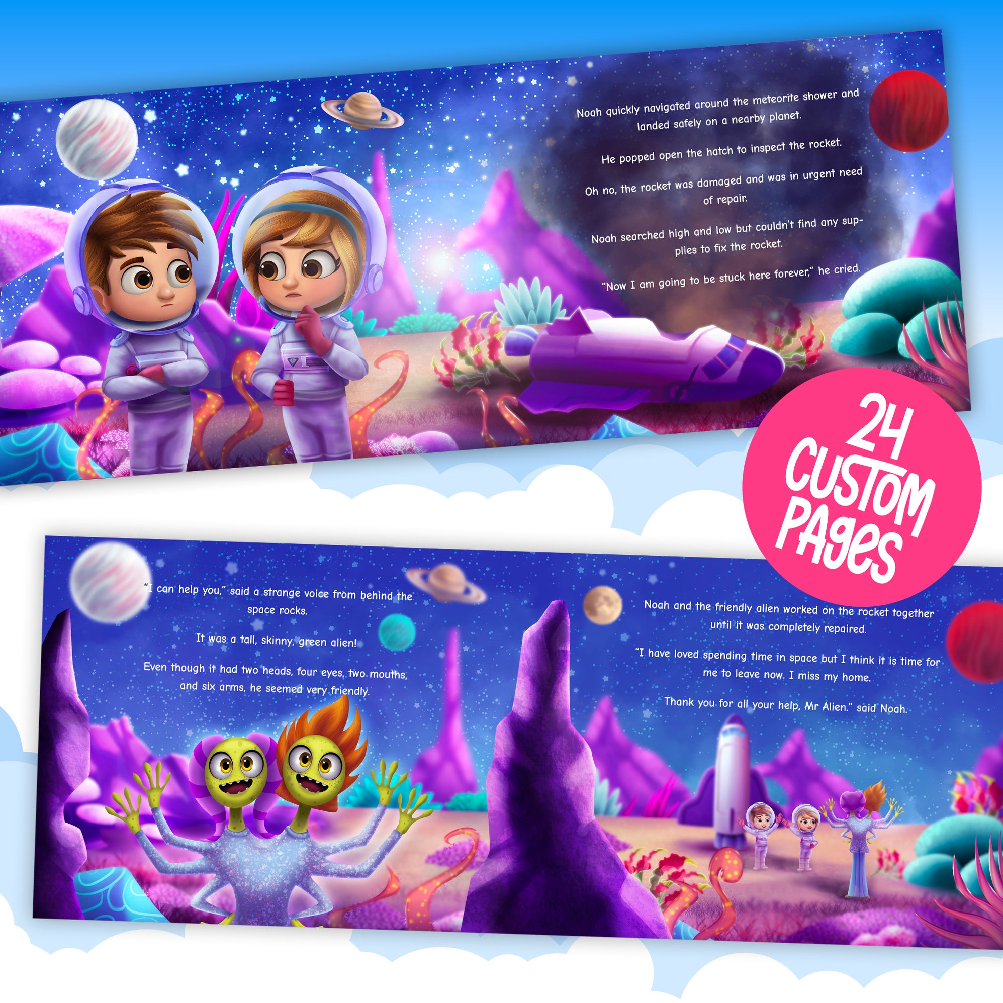 Personalised Children's Book Space Tour | Space Tour Custom Children's ...