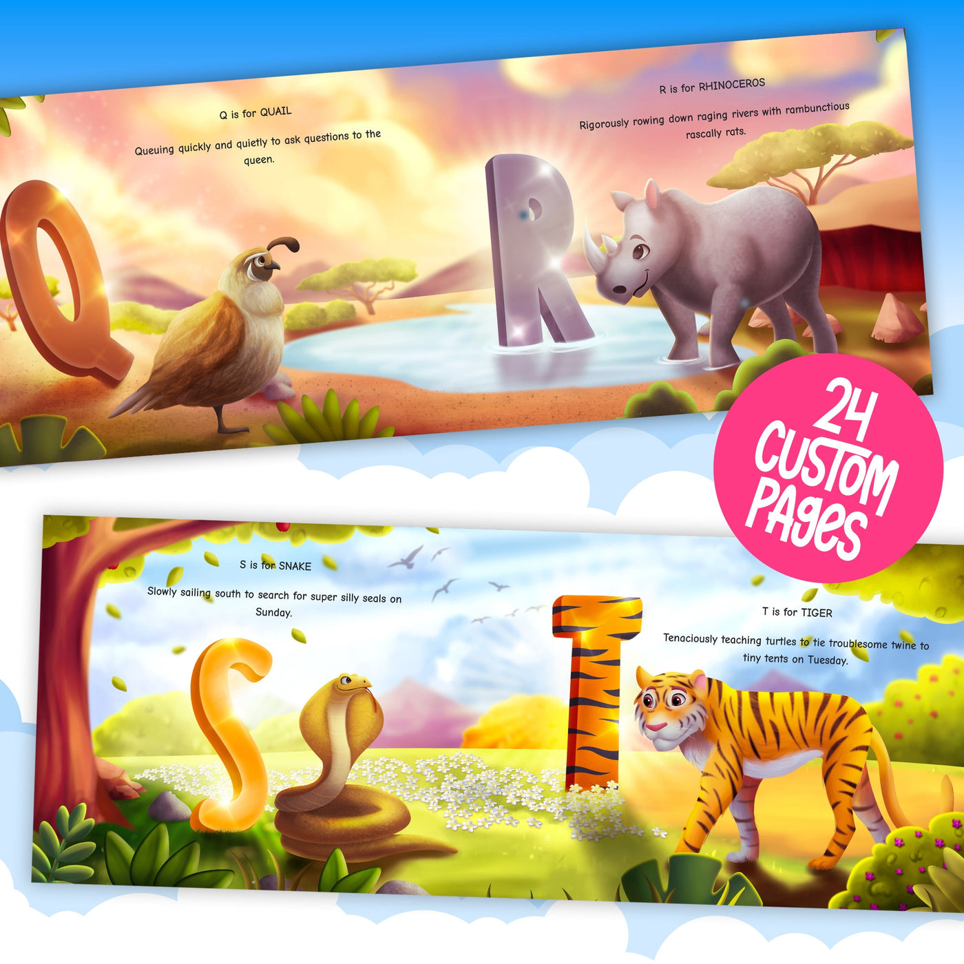 Alphabet Letter Name Personalized Story Book — Story Bug