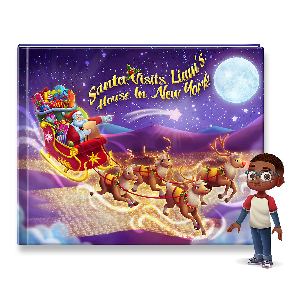 Personalized Christmas Children's Book Santa Visits | Christmas Book ...