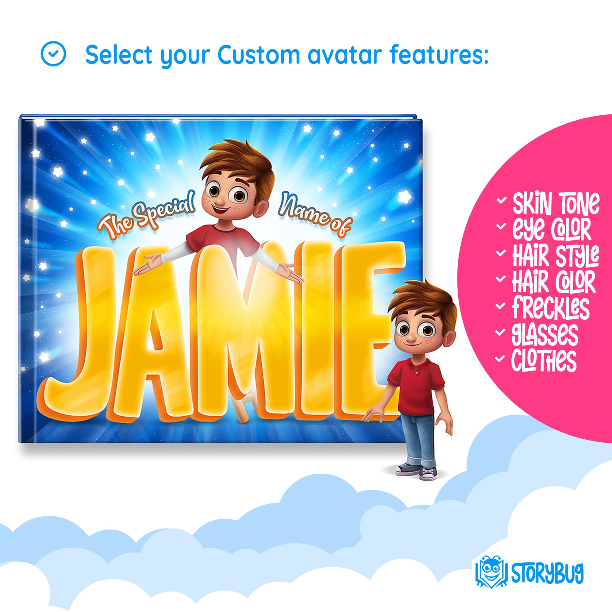 Name Personalized Story Book | Book with Child's Name — Story Bug
