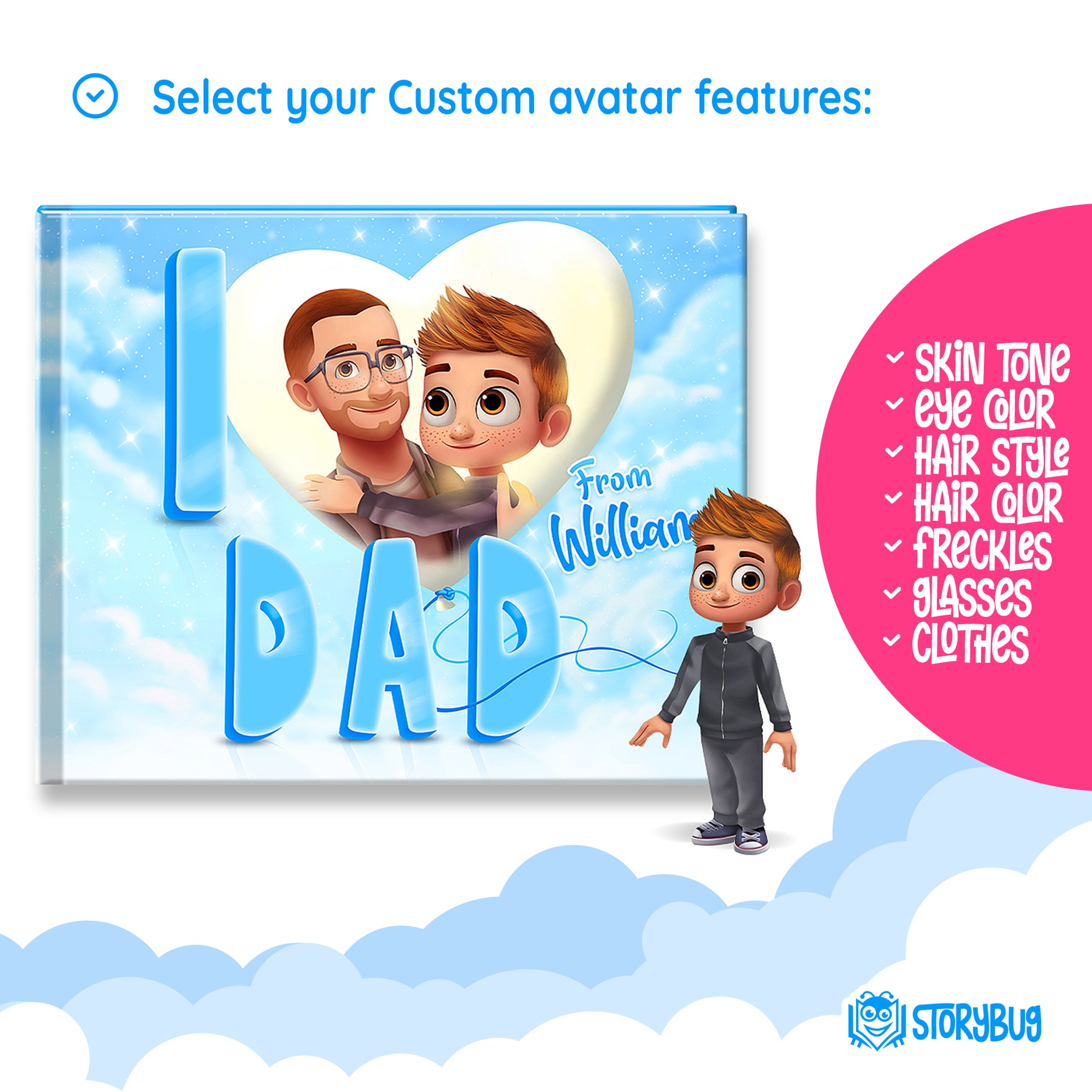 I love my Dad Personalised Story Book for Dad | Fathers Day Gift ...