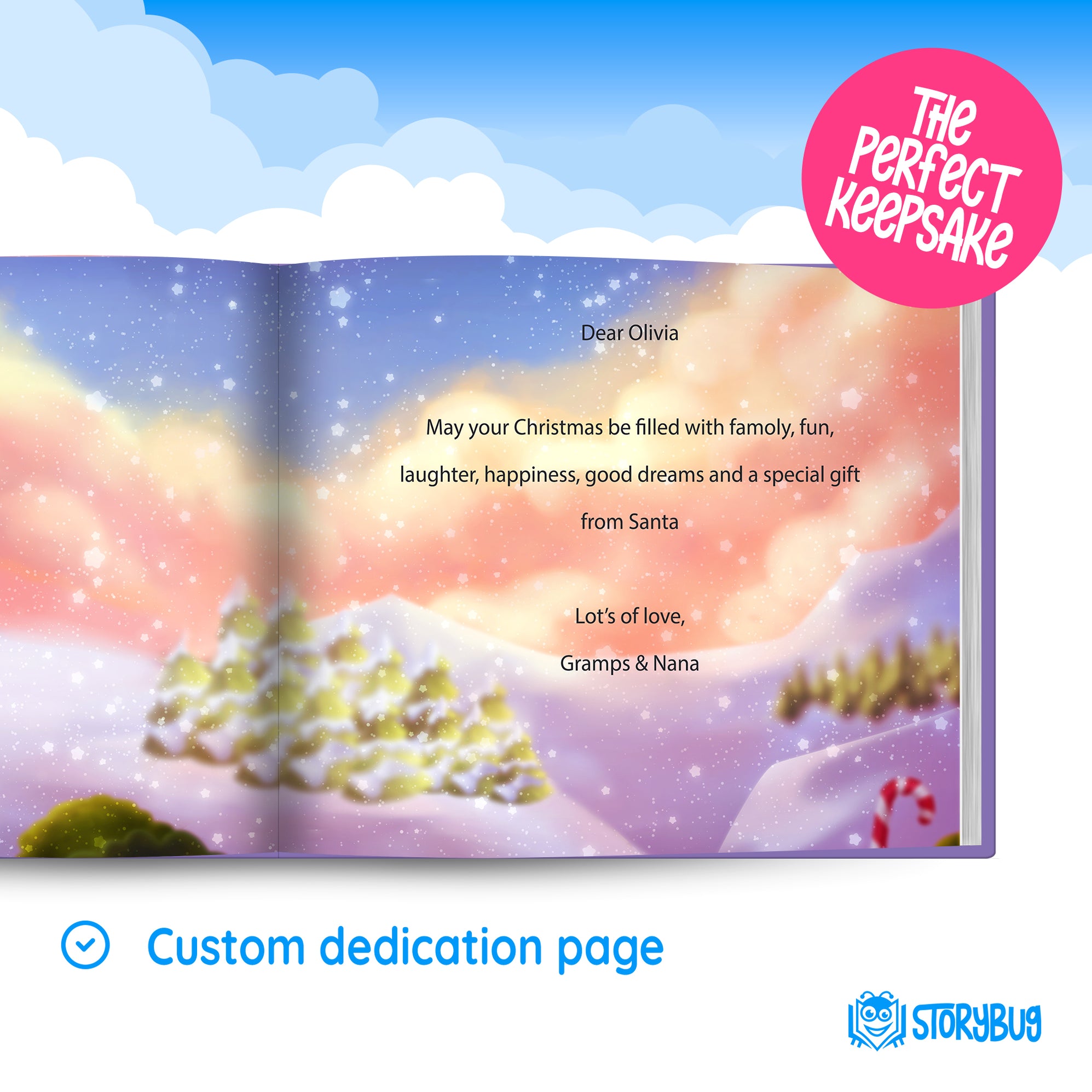 Personalized Christmas Children's Book Santa Visits | Christmas Book ...