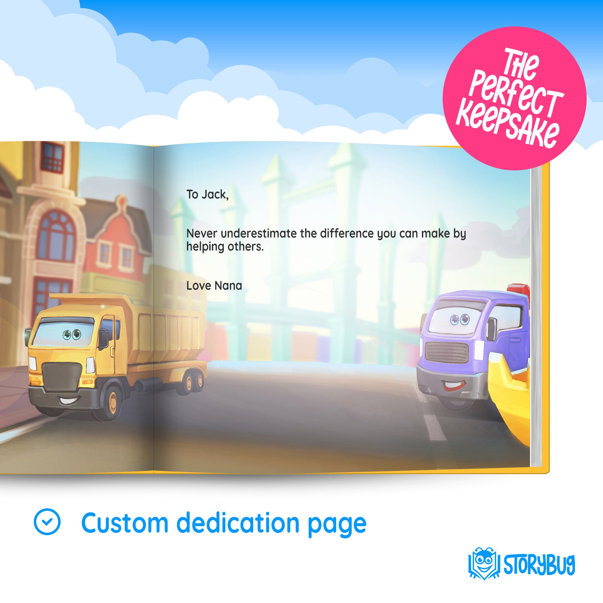 Personalized Story Book The Little Digger | Digger Kids Book — Story Bug