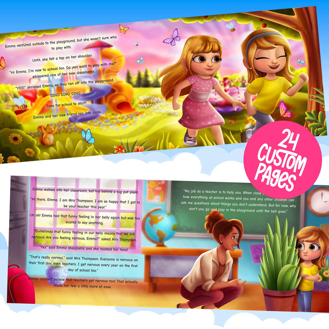 First Day of School Personalized Story Book — Story Bug