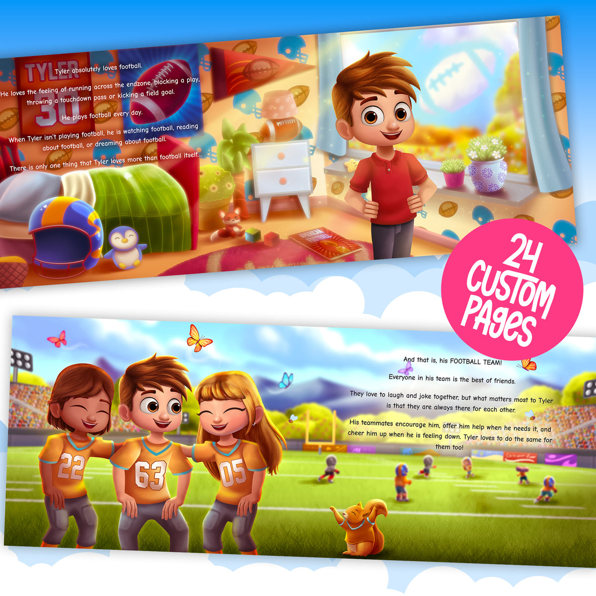 Football Star Personalized Story Book – Story Bug
