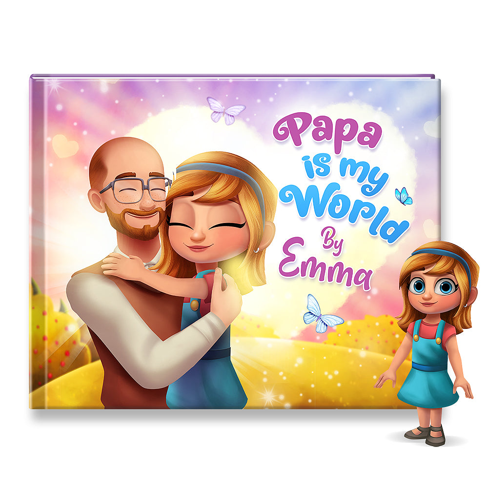 Personalized My Papa Is My World Personalized Story Book — Story Bug