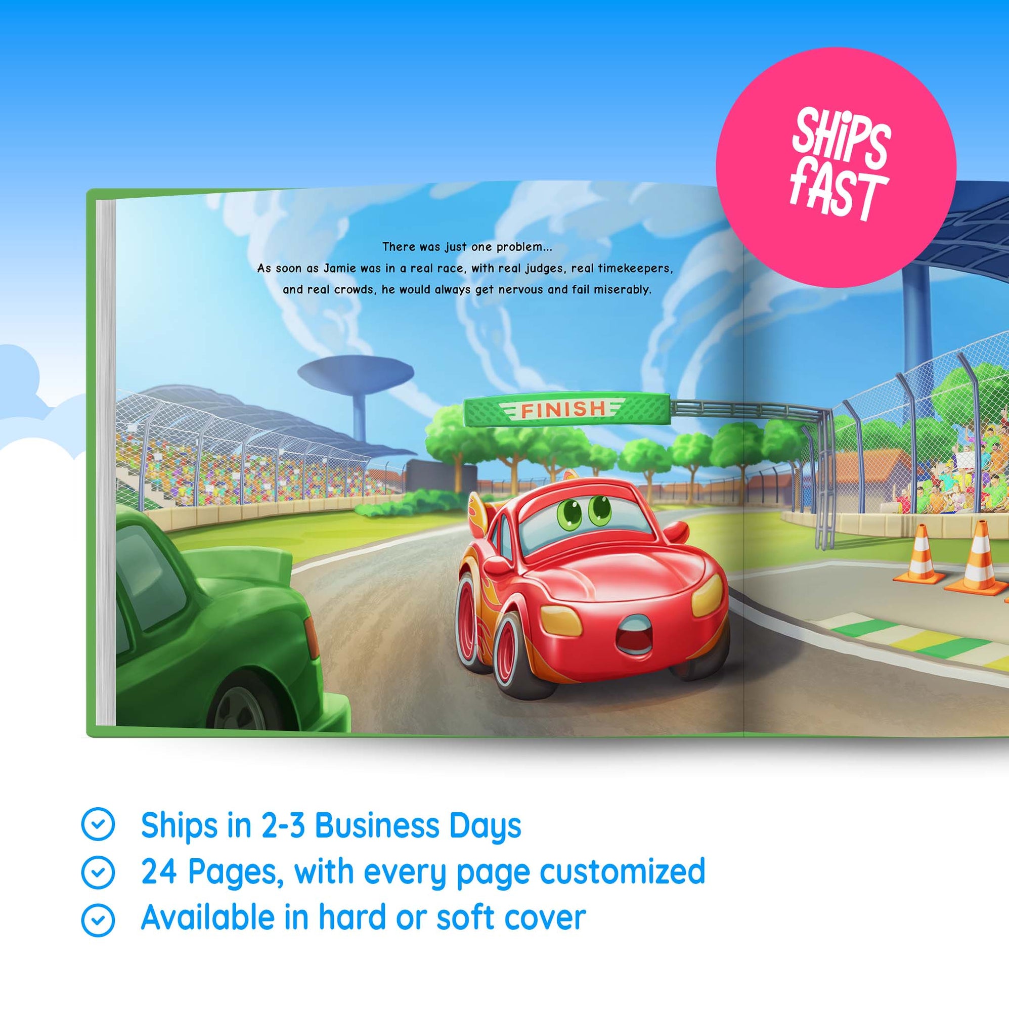 Personalized Story Books The Great Car Race| Boys Personalized Car Book ...