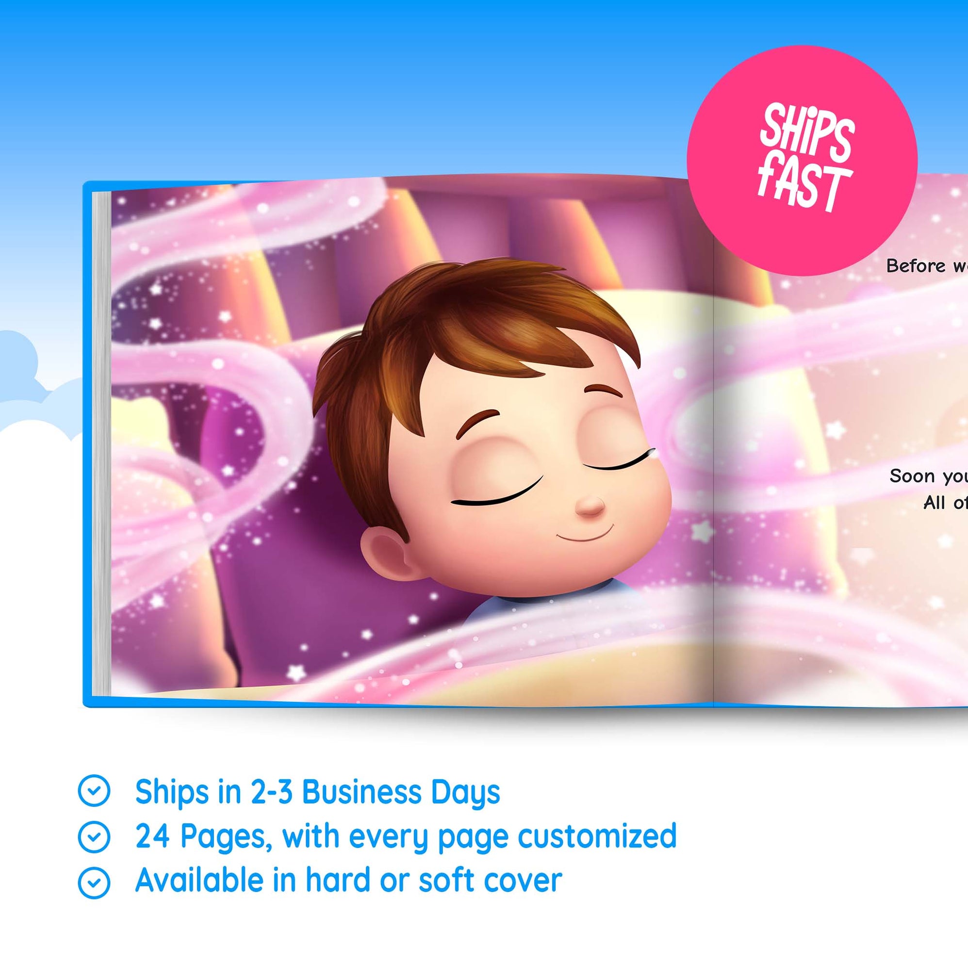 It's Bedtime Personalized Baby Book — Story Bug