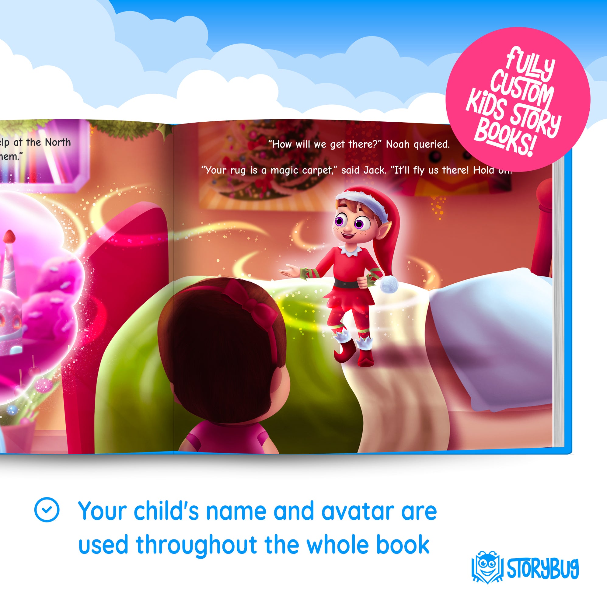 Elf Adventure Personalized Baby Book | Personalized Christmas Gift Book ...