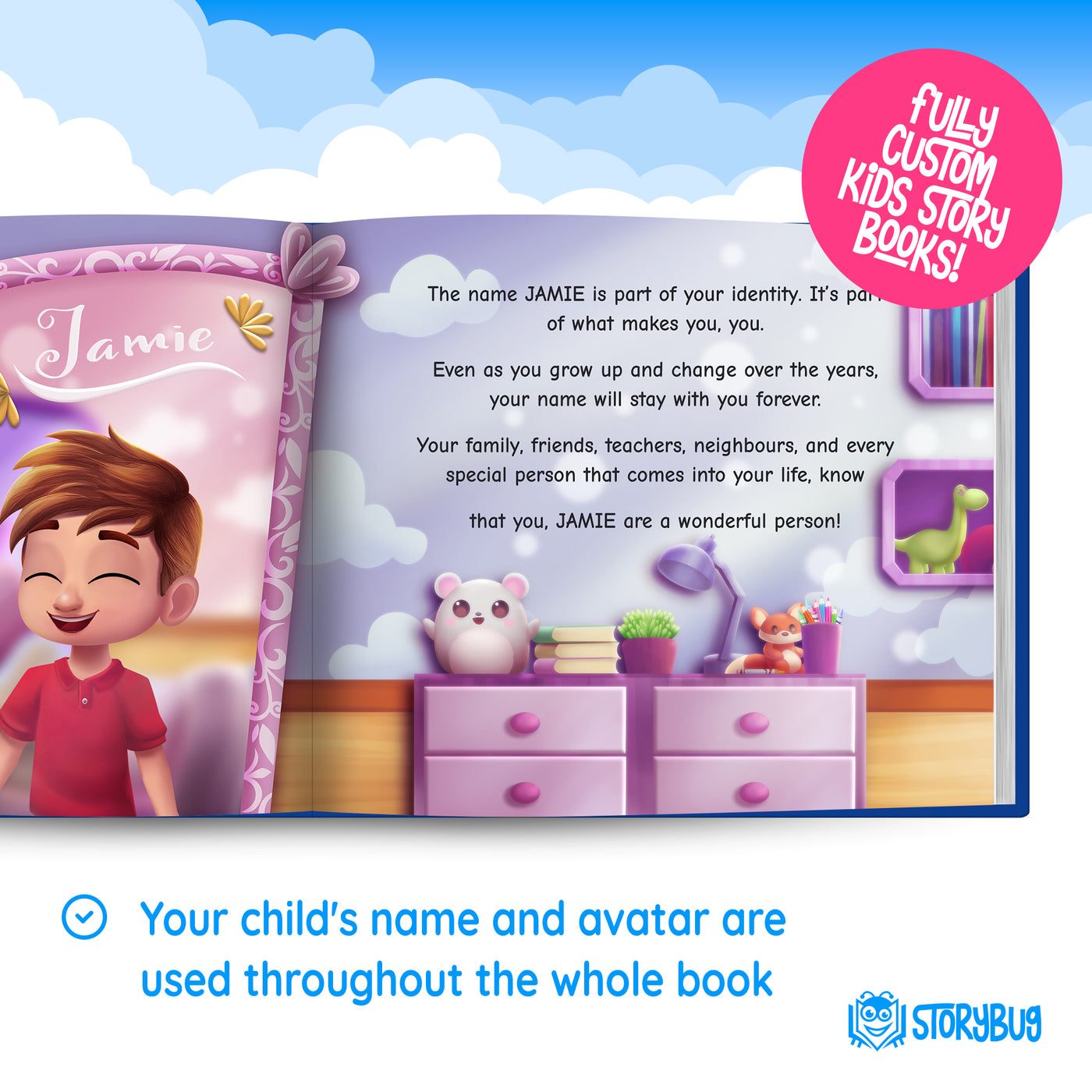 Name Personalised Story Book | Book with Child's Name — Story Bug