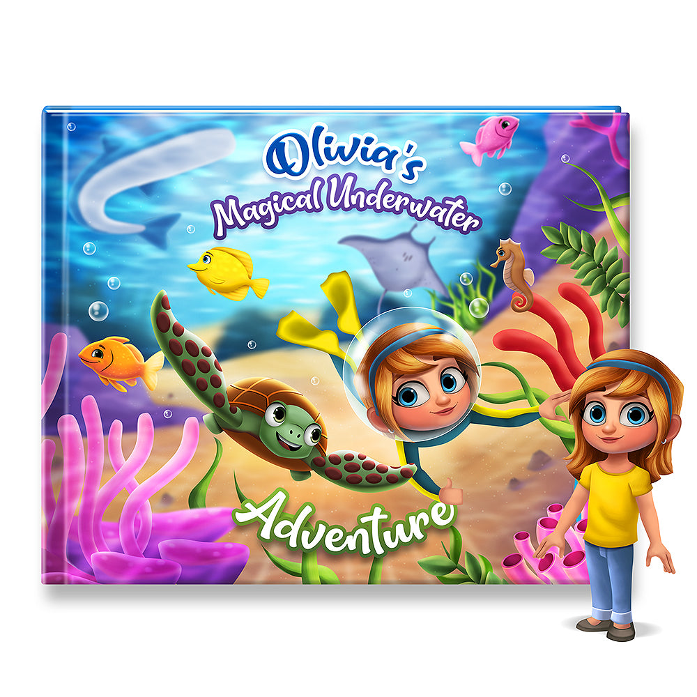 Custom childrens book magical underwater adventure | Underwater ...
